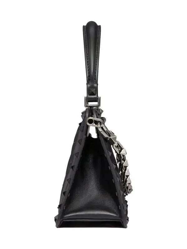 Valentino Garavani Rockstud Padded Leather Handbag - Black
