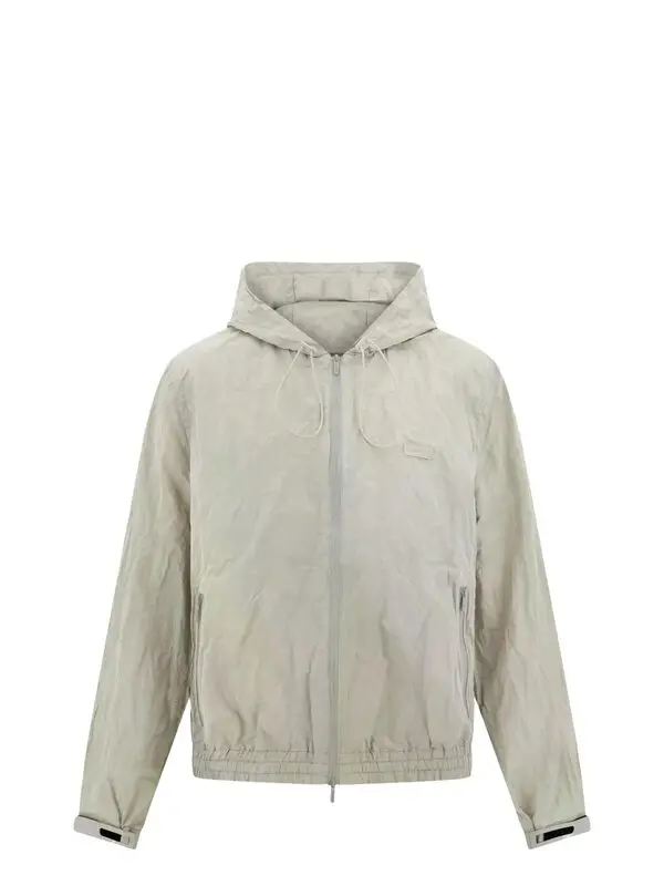 FERRAGAMO Zip-up Bomber Jacket - Grey