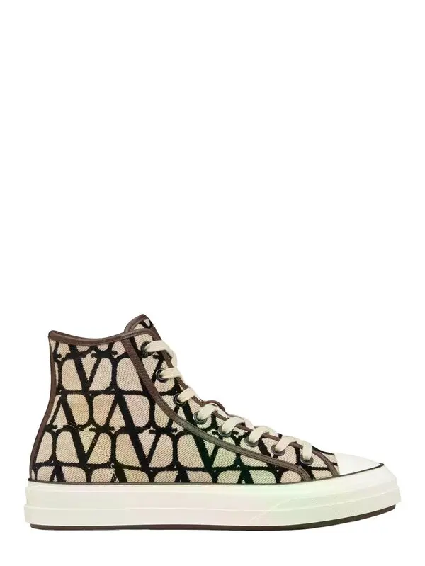Valentino Garavani Toile Iconographe Totaloop Sneakers - Neutrals