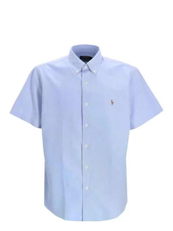 Polo Ralph Lauren Pony-motif Short-sleeve Shirt - Blue