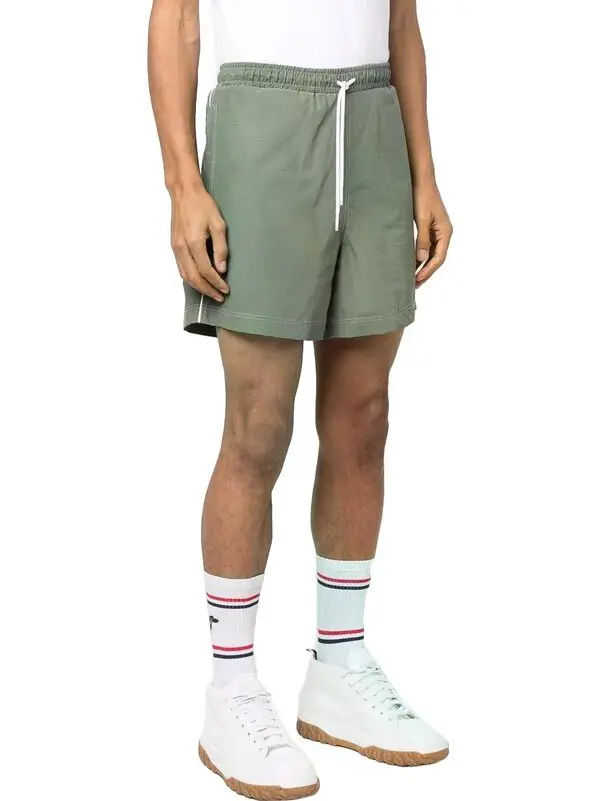 Thom Browne Grosgrain-tab Track Shorts - Green