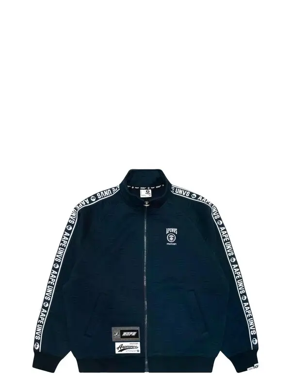 AAPE BY *A BATHING APE Logo Zip-up Sweatshirt - Blue