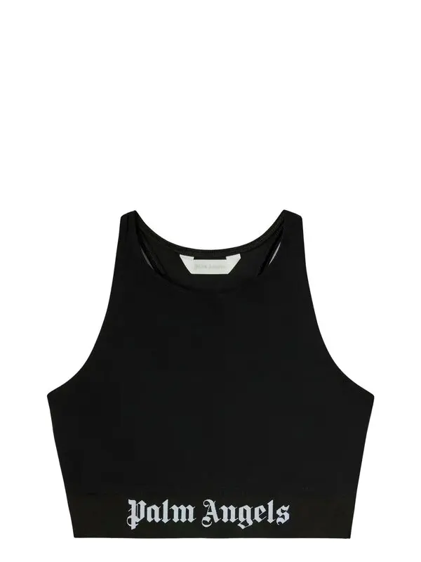 Palm Angels Logo Underband Compression Top - Black