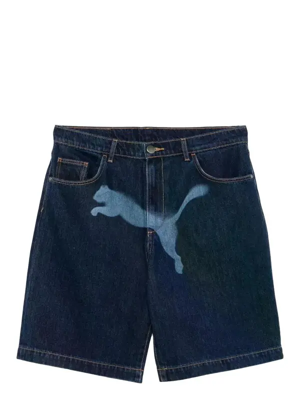 PUMA X A$ap Rocky Indigo Denim Shorts - Blue