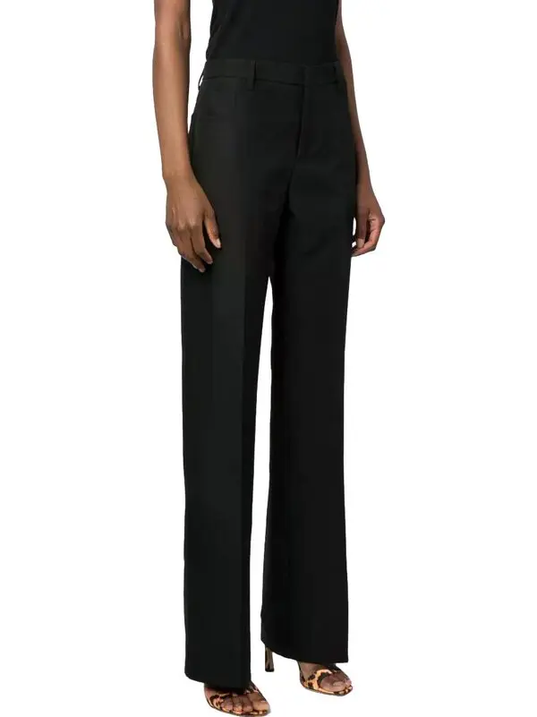 Philosophy Di Lorenzo Serafini Pressed-crease Straight-leg Trousers - Black