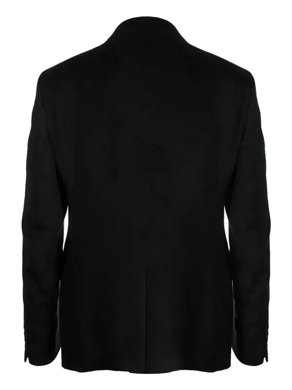 BILLIONAIRE Single-breasted Silk Blazer - Black