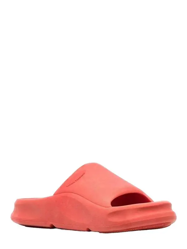 Heron Preston Logo Embossed Rubber Slides - Red