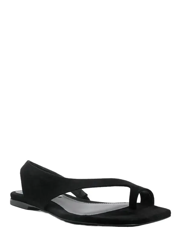 TOTEME Suede Sandals - Black