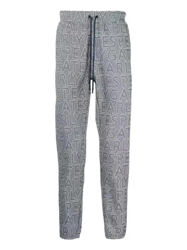 PEARLY GATES Logo-print Drawstring Track Pants - Blue