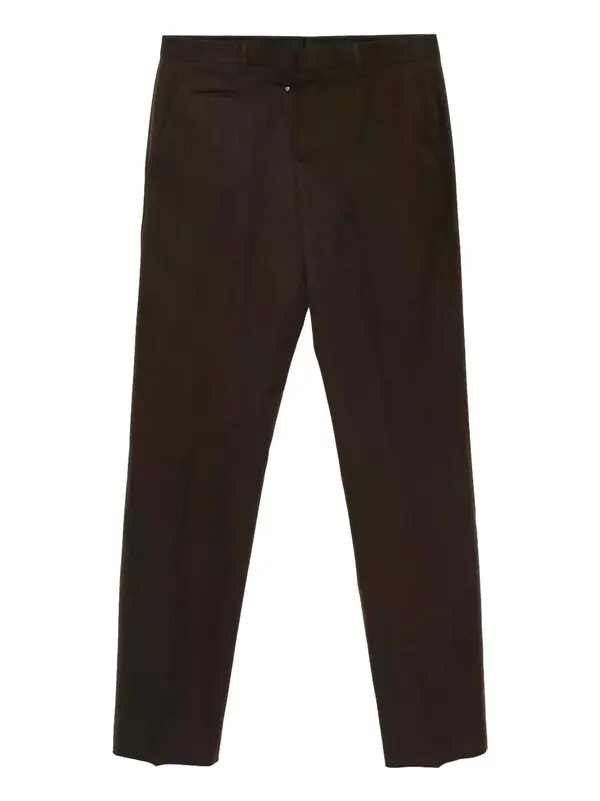 Paul Smith Wool Gabardine Tailored Trousers - Brown