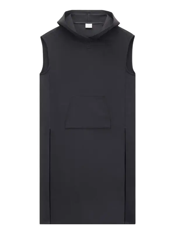 COURREGES Cocoon Hooded Midi Dress - Black
