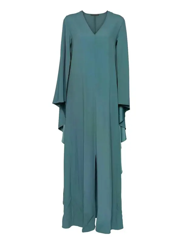 Alberta Ferretti Crepe Kaftan - Blue