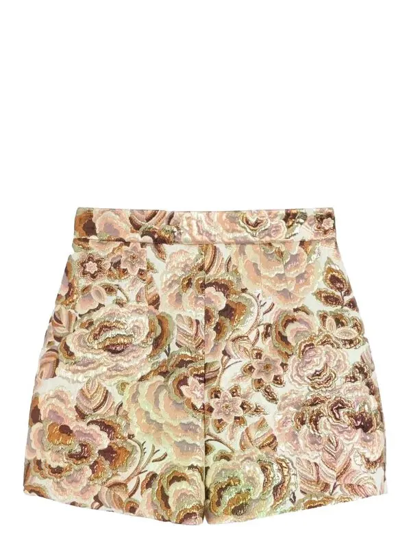 Valentino Garavani Floral Jacquard Shorts - Neutrals