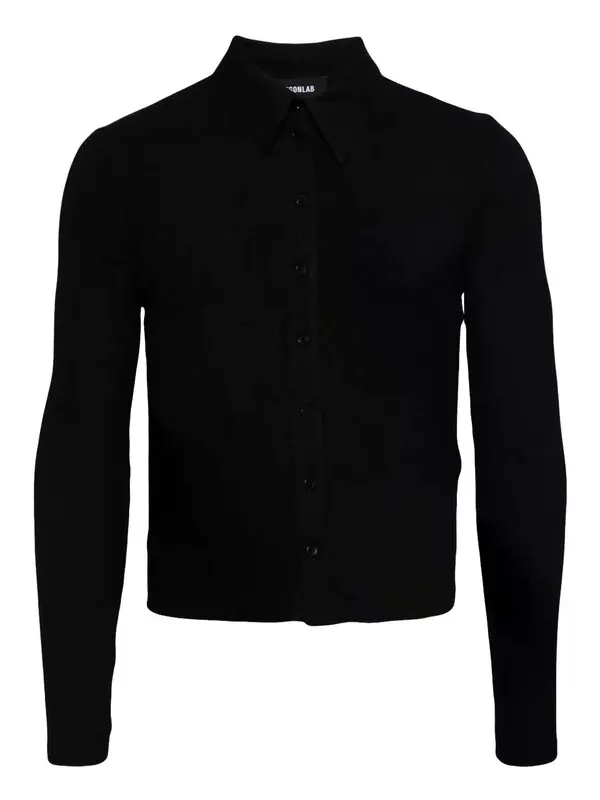 EGONLAB Wool Button-up Cardigan - Black