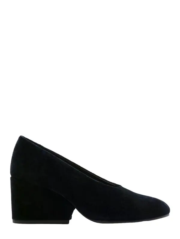 Comme Des Garçons 70mm Velvet Pumps - Blue