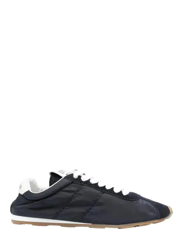 Miu Miu Lace-up Plume Sneakers - Blue