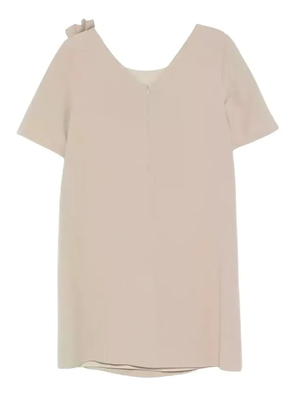 DE SANTIS Draped-detail T-shirt - Neutrals