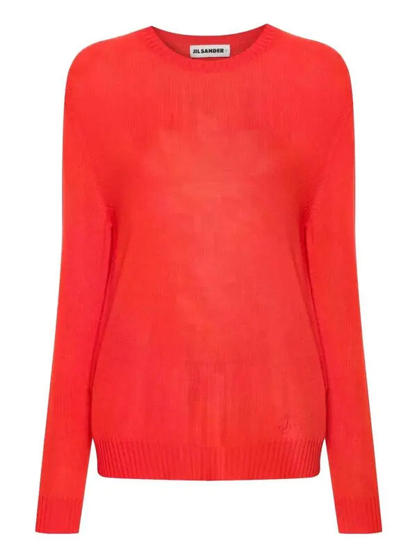 JIL SANDER Fine-knit Jumper - Red