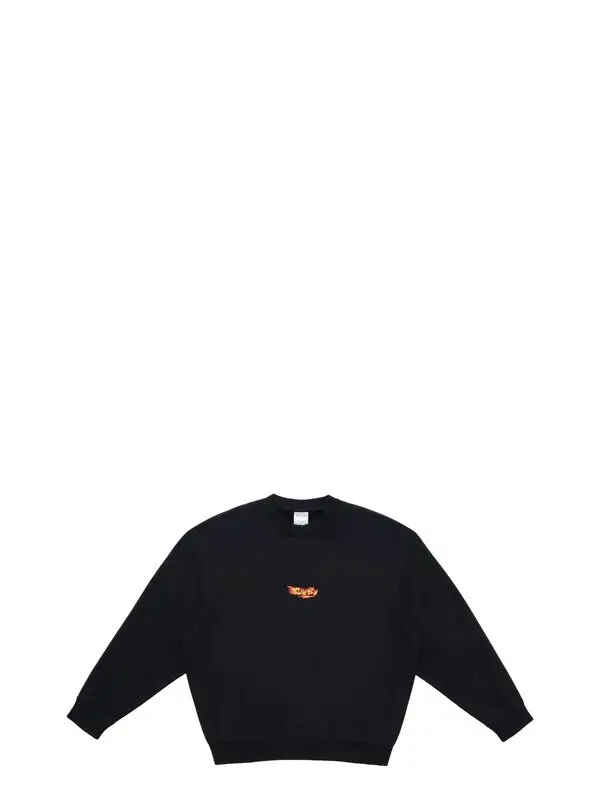 COUNTY OF MILAN County Flame Sweatshirt - Black