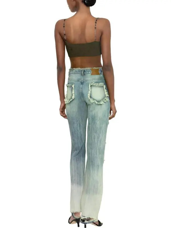 RUI Distressed-effect Straight-leg Jeans - Blue