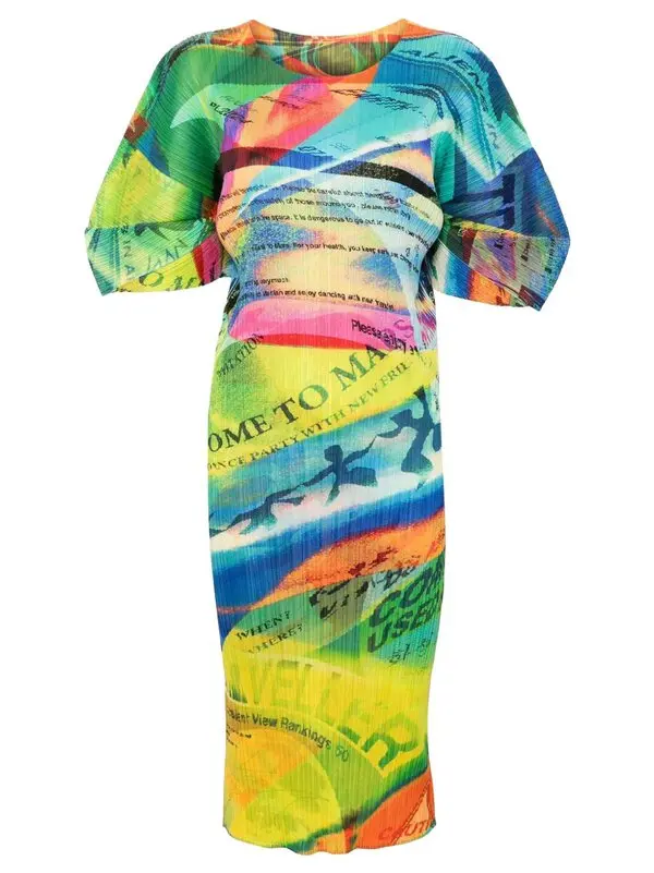 Issey Miyake Voyager Midi Dress - Blue