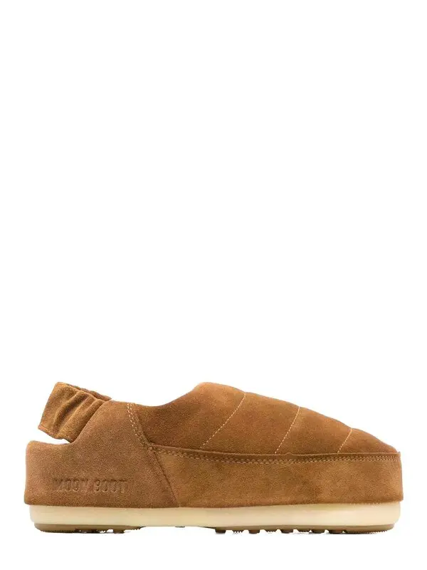 Moon Boot Evolution Suede Slippers - Brown