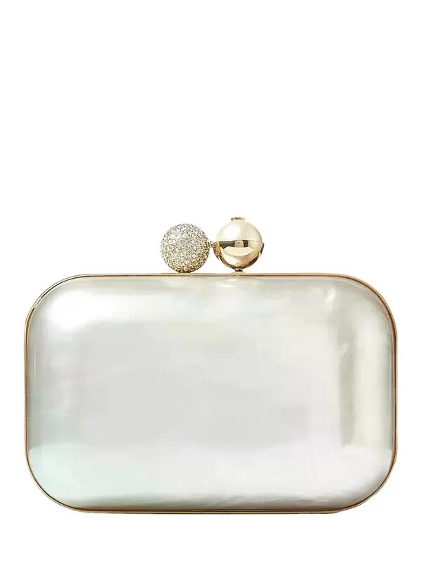 JIMMY CHOO Cloud Clutch Bag - Silver