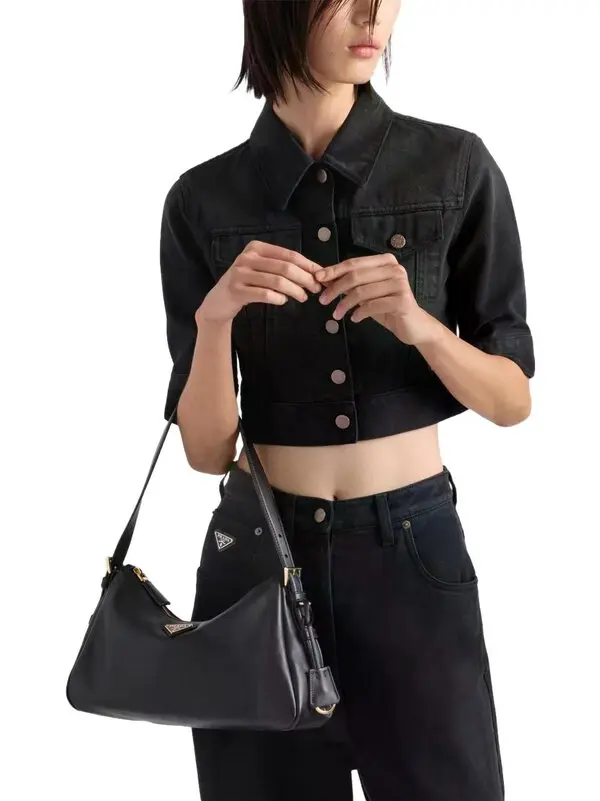 Prada Medium Aimée Shoulder Bag - Black