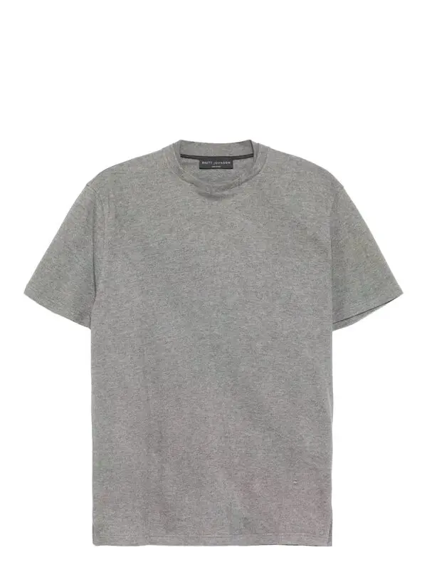 BRETT JOHNSON Double-collar T-shirt - Grey