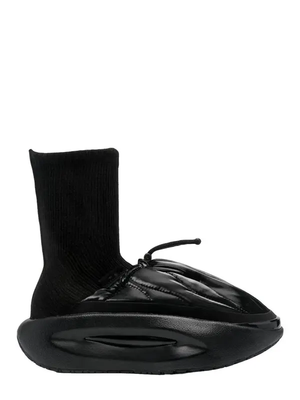 LI-NING Yunyou Fluffy High-top Sneakers - Black