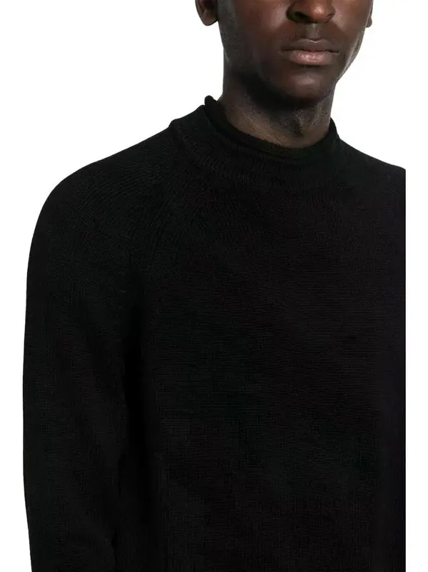 ZANONE Mock Neck Fine-knit Jumper - Black