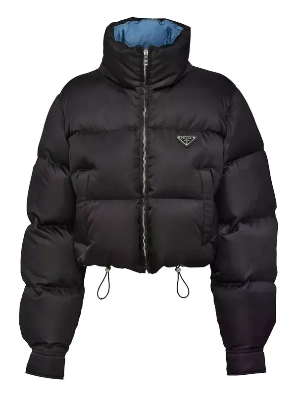 Prada Cropped Down Jacket - Black