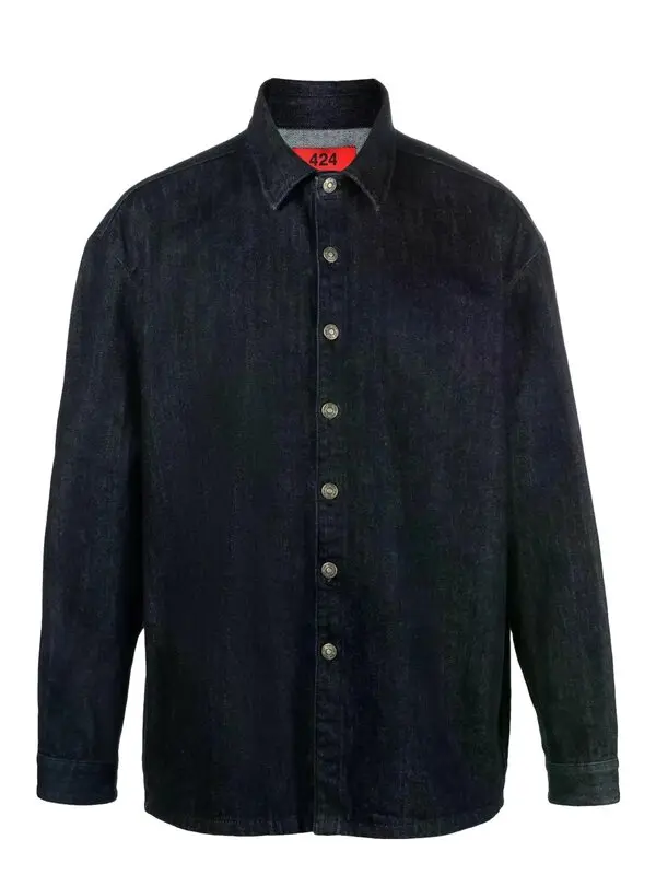 424 Long-sleeve Denim Shirt - Blue