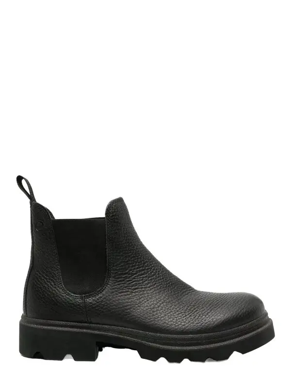 Ecco Grain Leather Chelsea Boots - Black