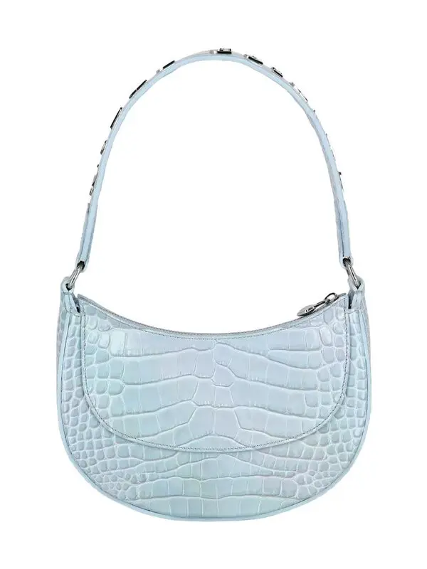 Philipp Plein Croc Effect Tote Bag - Blue
