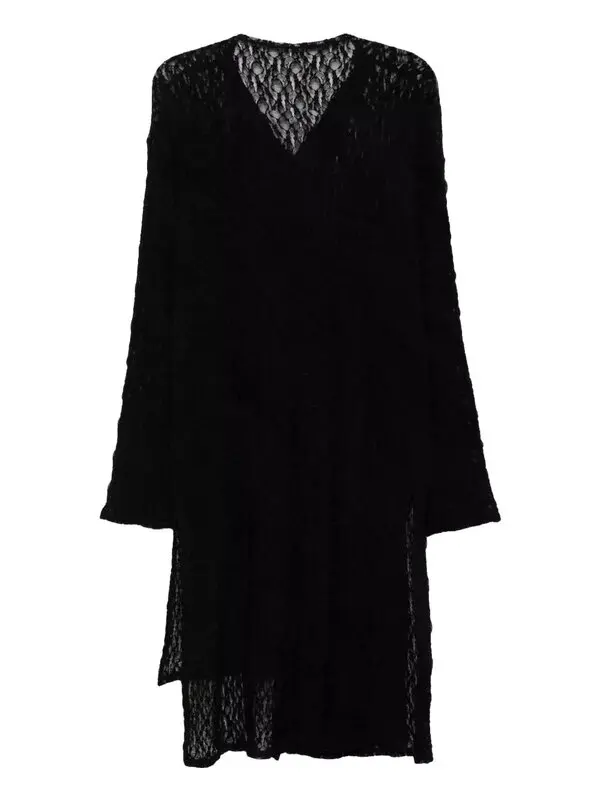Yohji Yamamoto Asymmetrical Coat - Black
