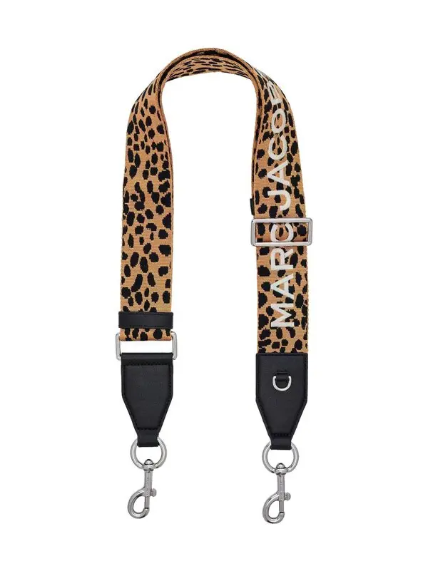 Marc Jacobs Cheetah Logo Strap - Brown