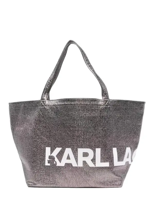 Karl Lagerfeld K Essential Tote Bag - Silver
