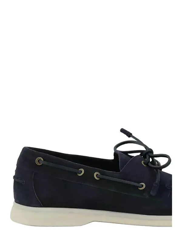 Loro Piana City Boat Shoes - Blue