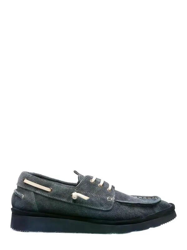Moma Suede Tonal Boat Shoes - Blue
