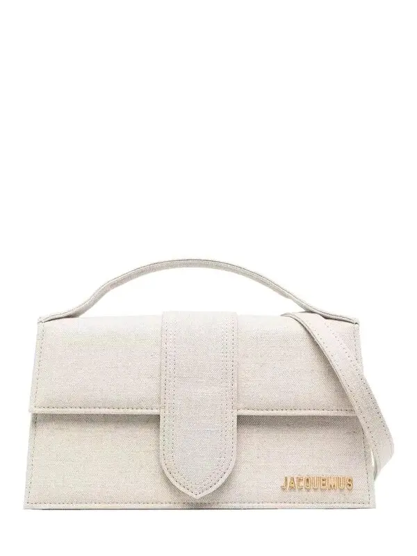 Jacquemus Le Grand Bambino Structured Linen Tote Bag - Neutrals