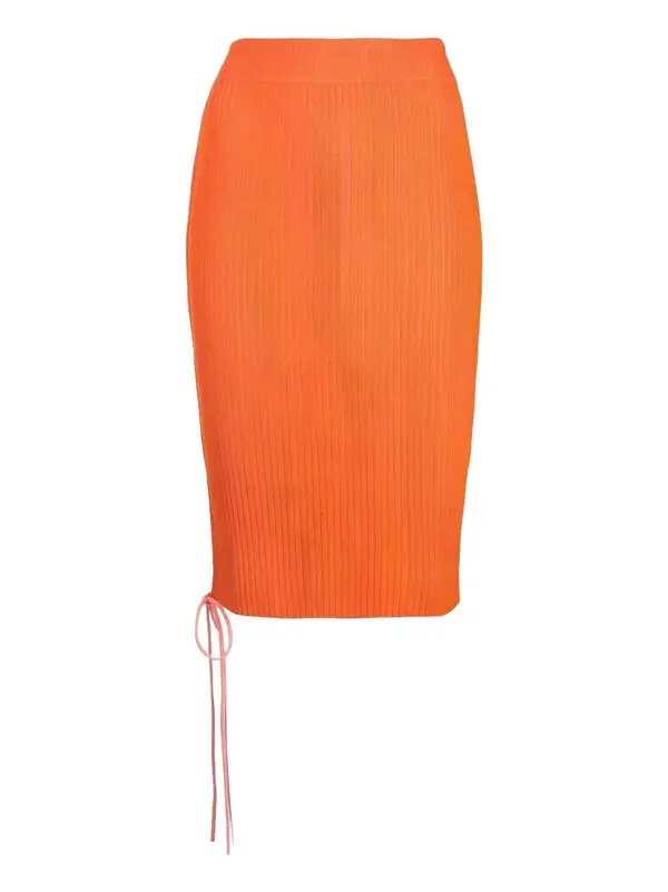 Off-White Vanise Lace-up Skirt - Orange