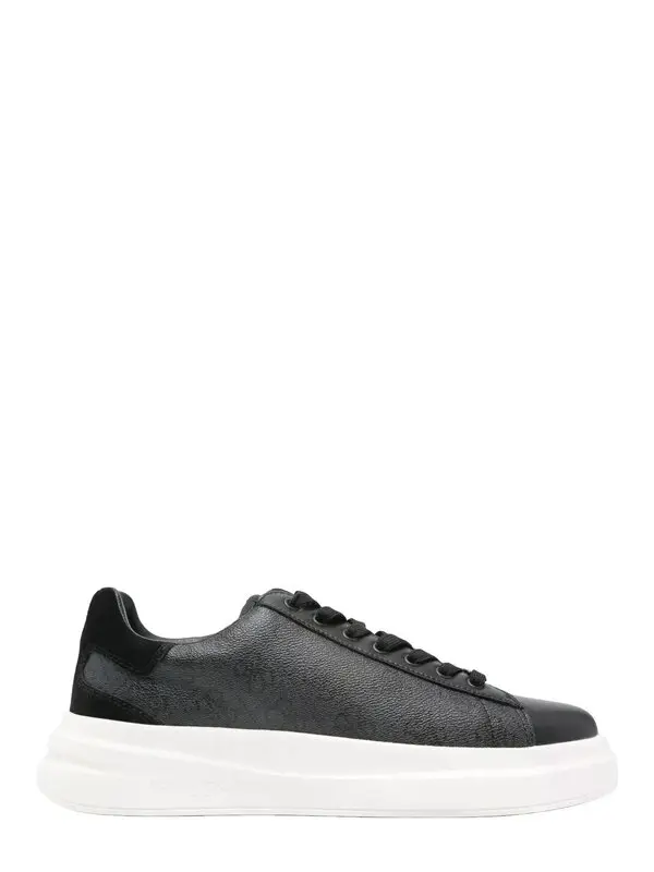 Guess Elba Sneakers With Logo Patch - Black