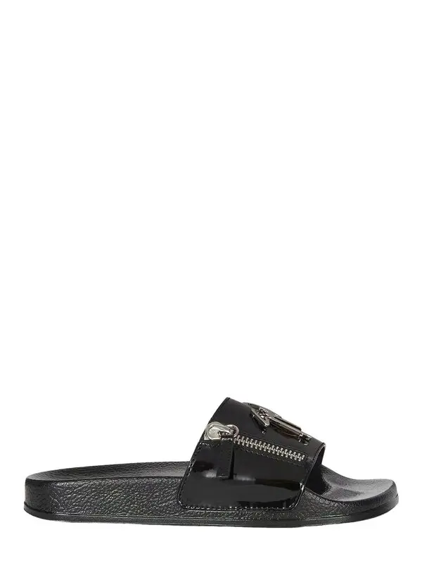 GIUSEPPE ZANOTTI Brett Zip Slides - Black