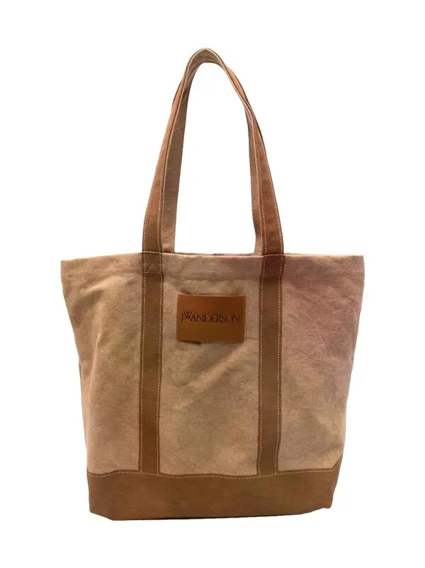JW Anderson Logo-appliqué Tote Bag - Brown