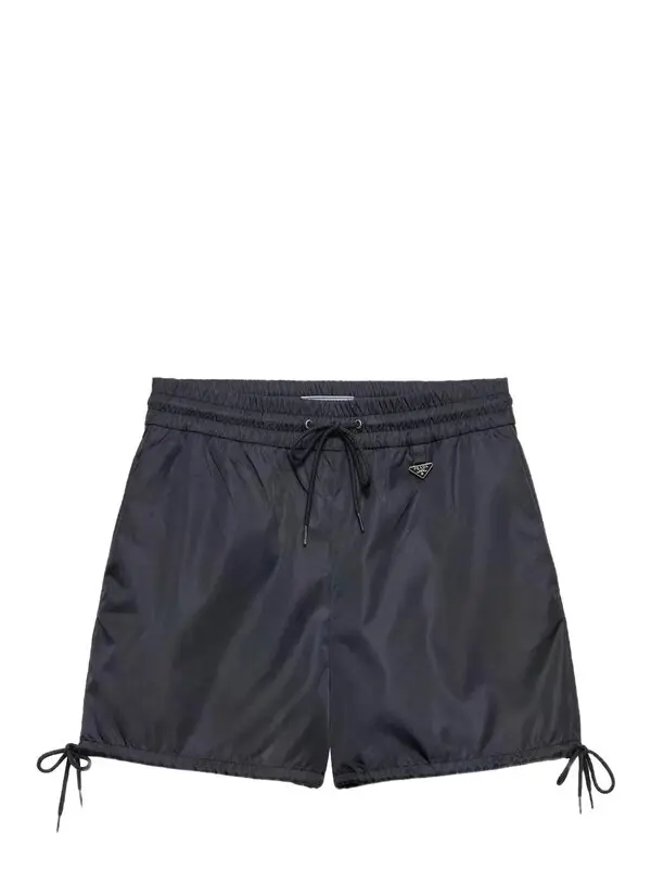 Prada Drawstring Hem Shorts - Blue