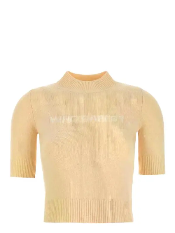Sportmax Short Sleeve Knit Top - Neutrals