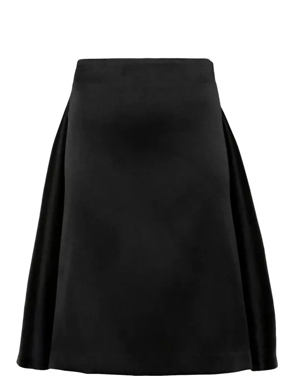 P.a.r.o.s.h Layered Detail Midi Skirt - Black
