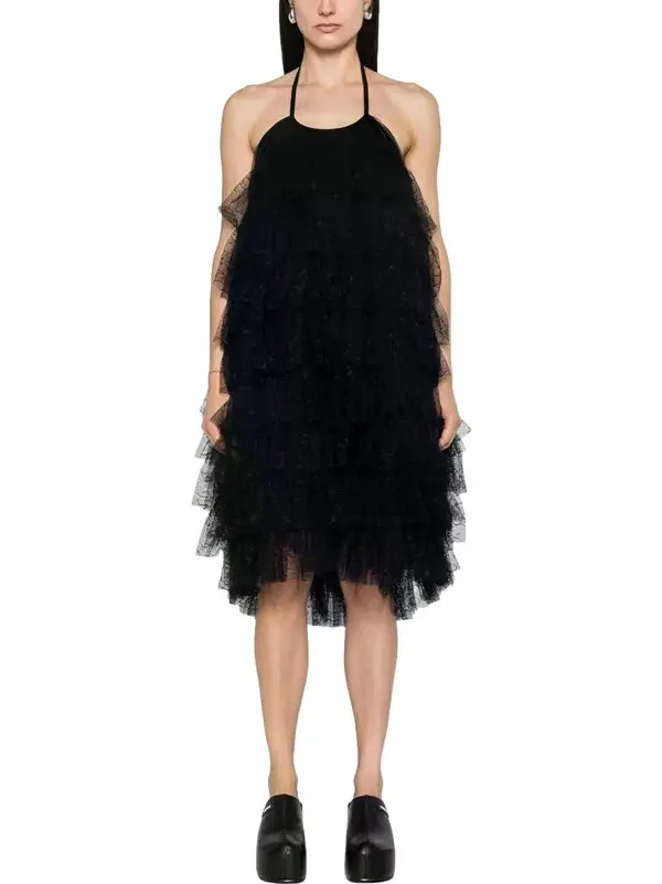 UMA WANG Alys Lace Midi Dress - Black
