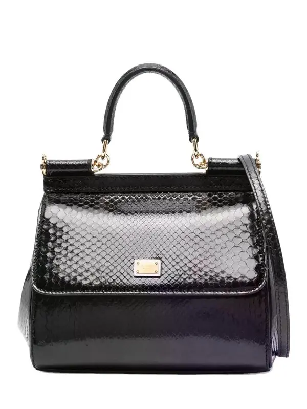 Dolce & Gabbana Medium Sicily Tote Bag - Black